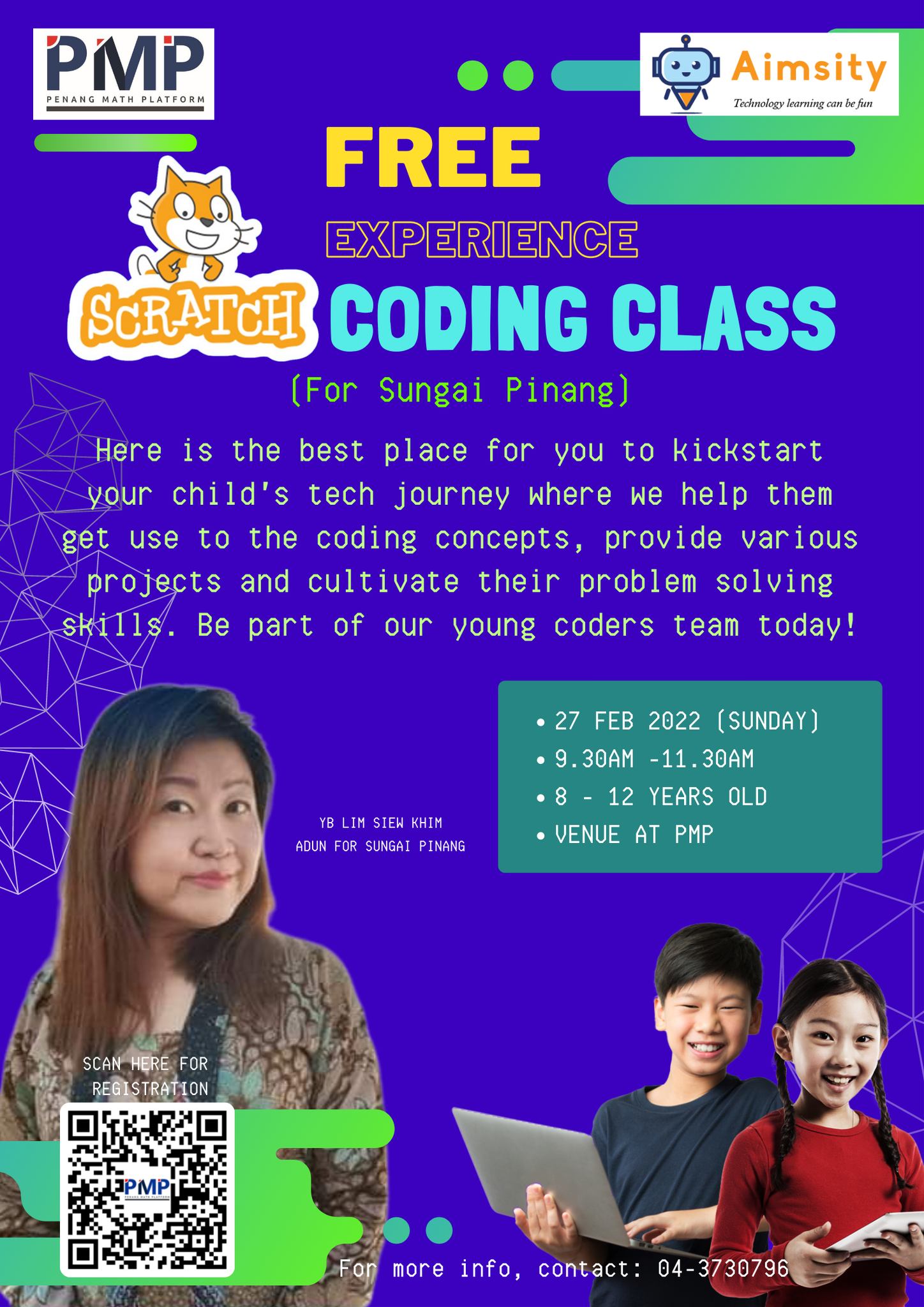 Free Scratch Coding Class For Sungai Pinang Residents Penang Stem