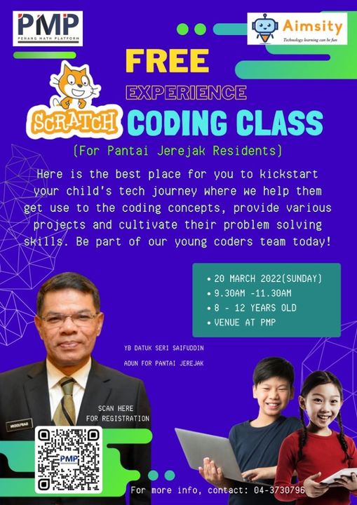 Free Scratch Coding Class - Penang STEM