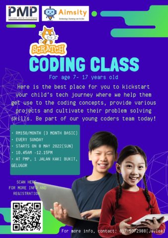 Scratch Coding Class – May Intake - Penang STEM