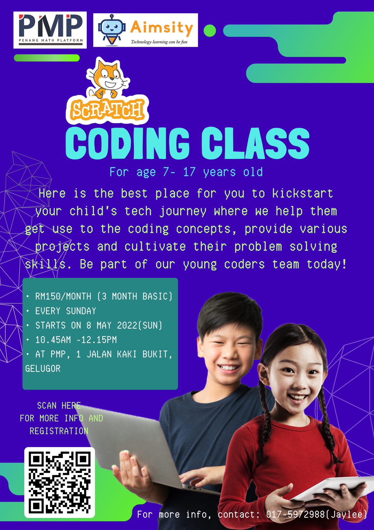 Scratch Coding Class – May Intake - Penang STEM