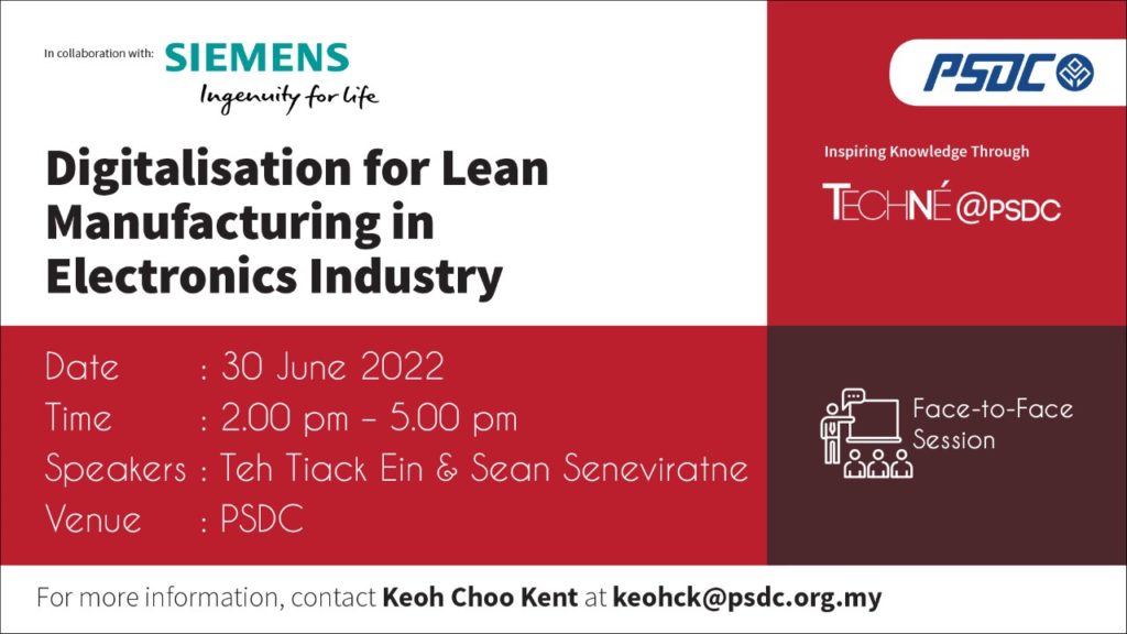 Digitalization for Lean Manufacturing in Electronics Industry - Penang STEM