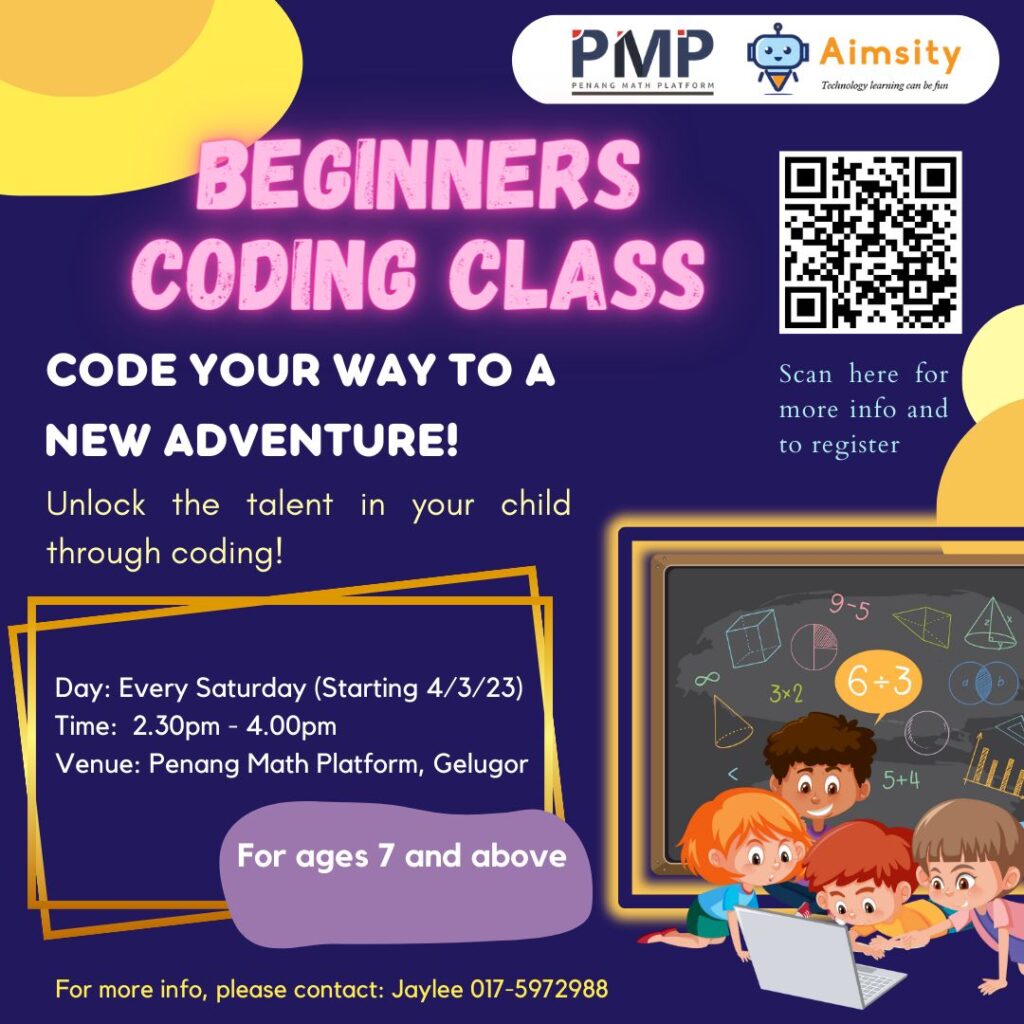 Beginners Coding Class Penang Stem