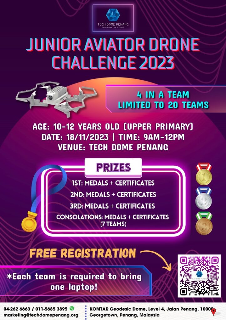 Junior Aviator Drone Challenge 2023 - Penang STEM