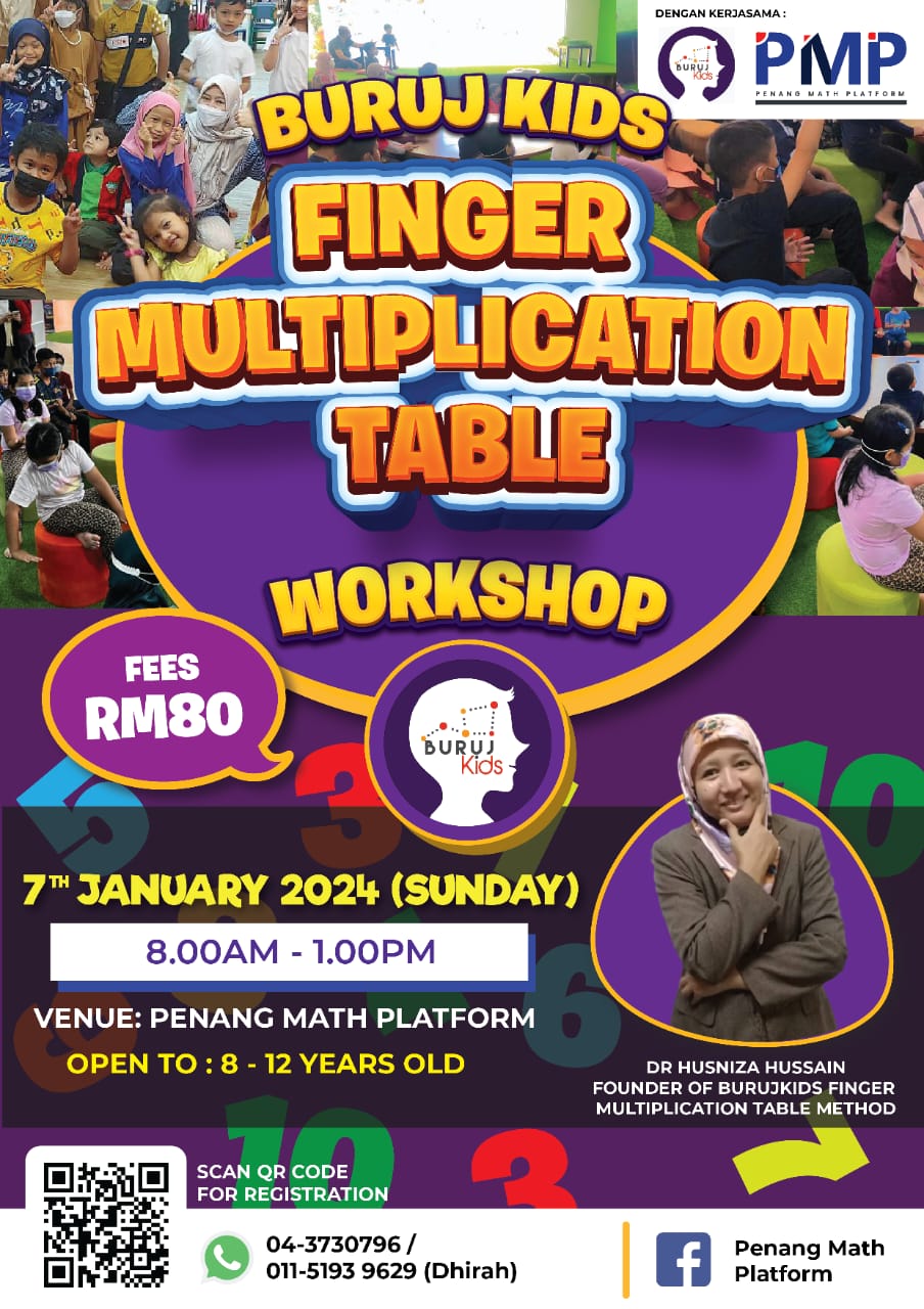 Finger Multiplication Table Workshop - Penang STEM